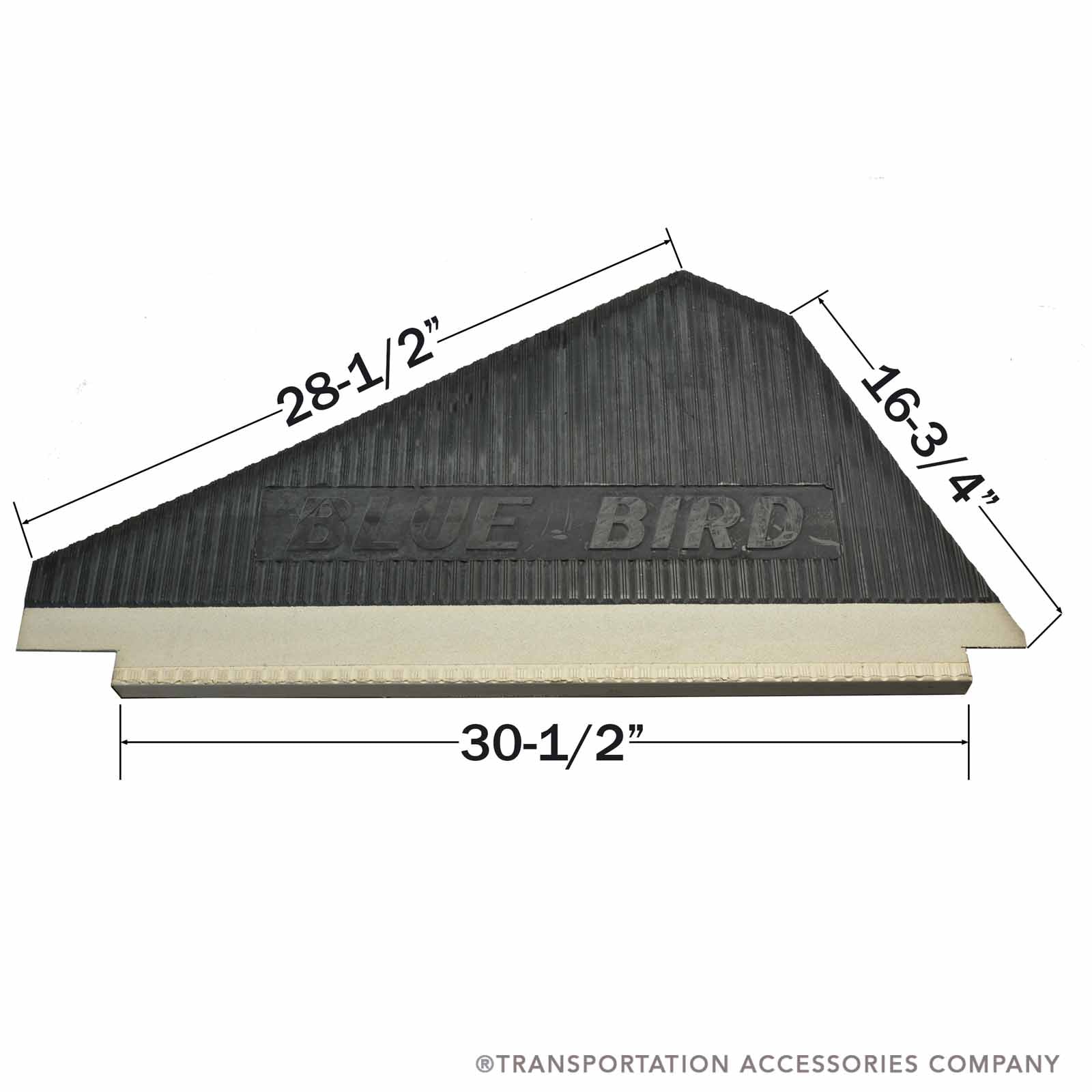 0011595 Bottom Step Tread for Blue Bird Transit w/Grip Strip