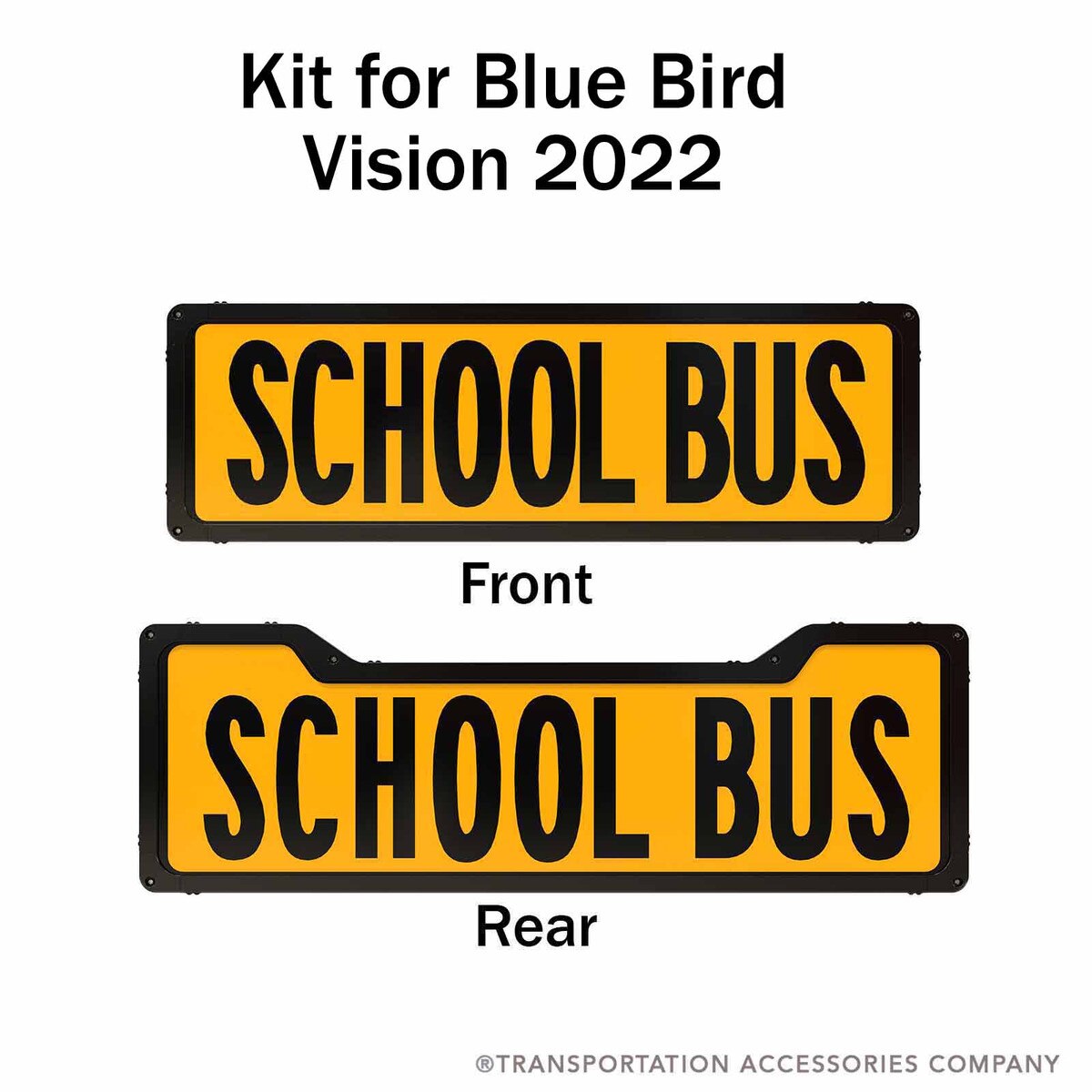 102709 First Light Illuminated School Bus Sign Kit for Blue Bird Vision ...