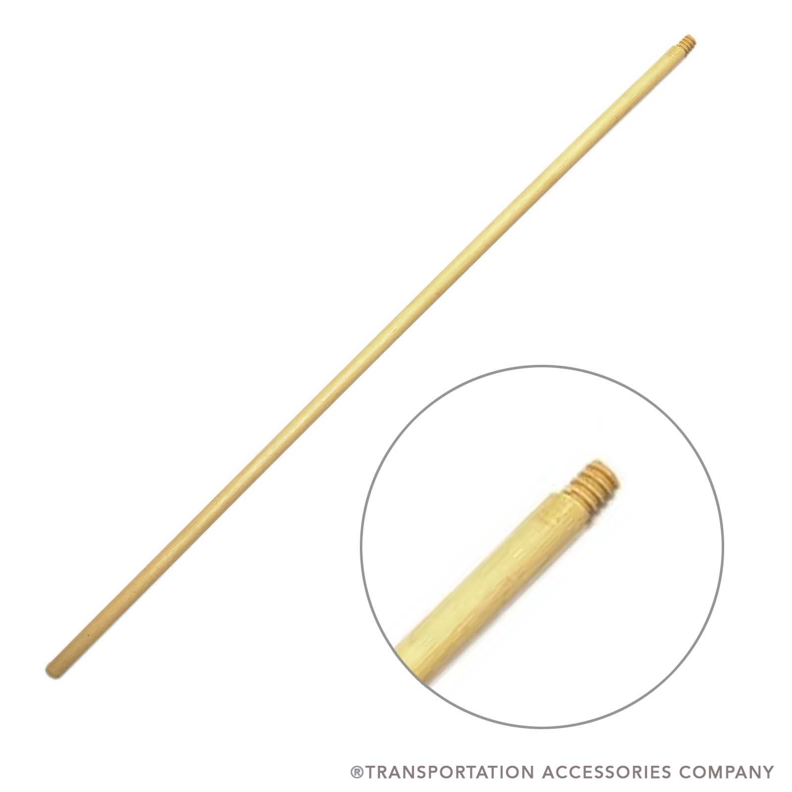 114H Wood Broom Handle w/Cut Threads (48") | TAC Bus Parts