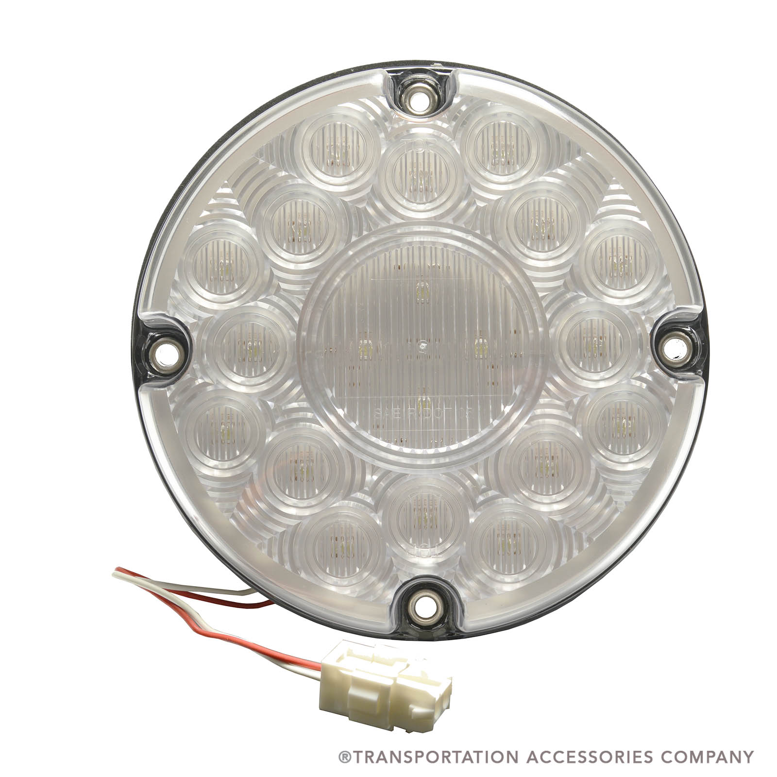 23-281 Weldon 7" Clear LED Back Up Lamp With IC plug '21+