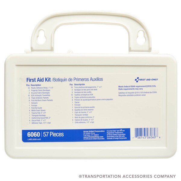 5001P 10 Person OSHA Compliant First Aid Kit in Poly Case