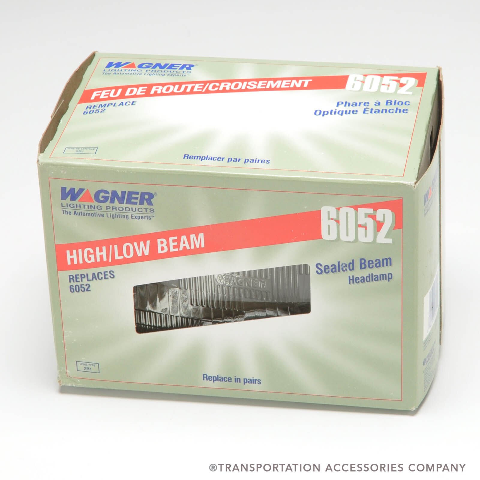 6052 Incandescent Sealed Beam Headlight Bulb