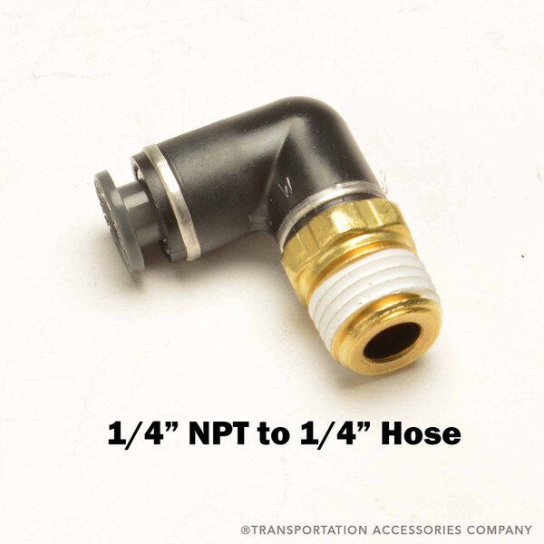 90SS-4N-4H Air Fitting 90° 1/4" Pipe to 1/4" Hose