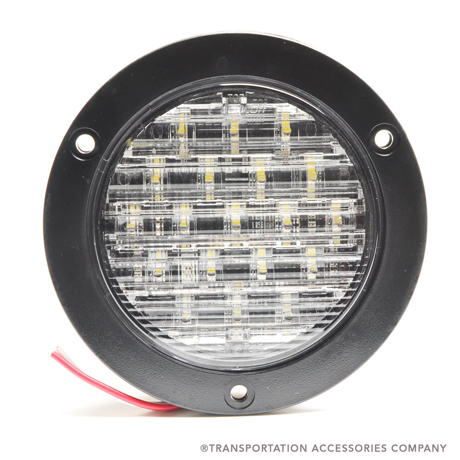 ECVR44B3W-FA Optiluxx 4" Clear LED Back Up Lamp - Flange Mount