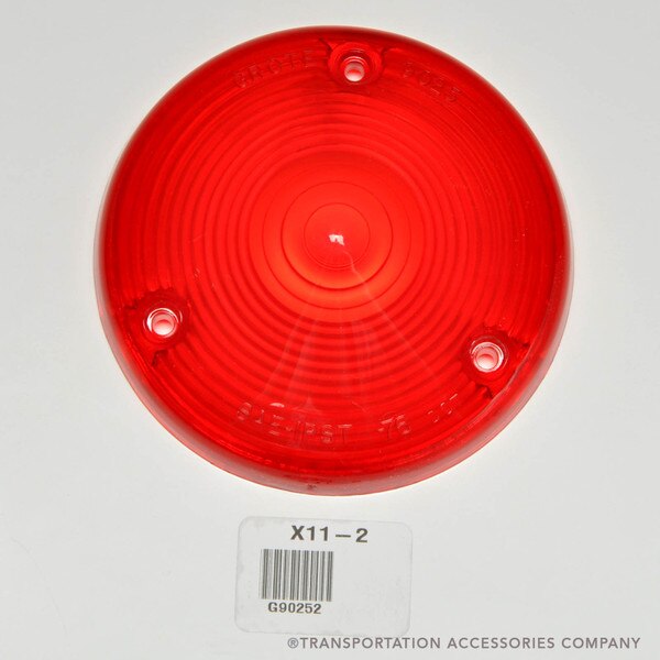 G90252 Grote G50852 Style 4" Red Lens w/3 Holes