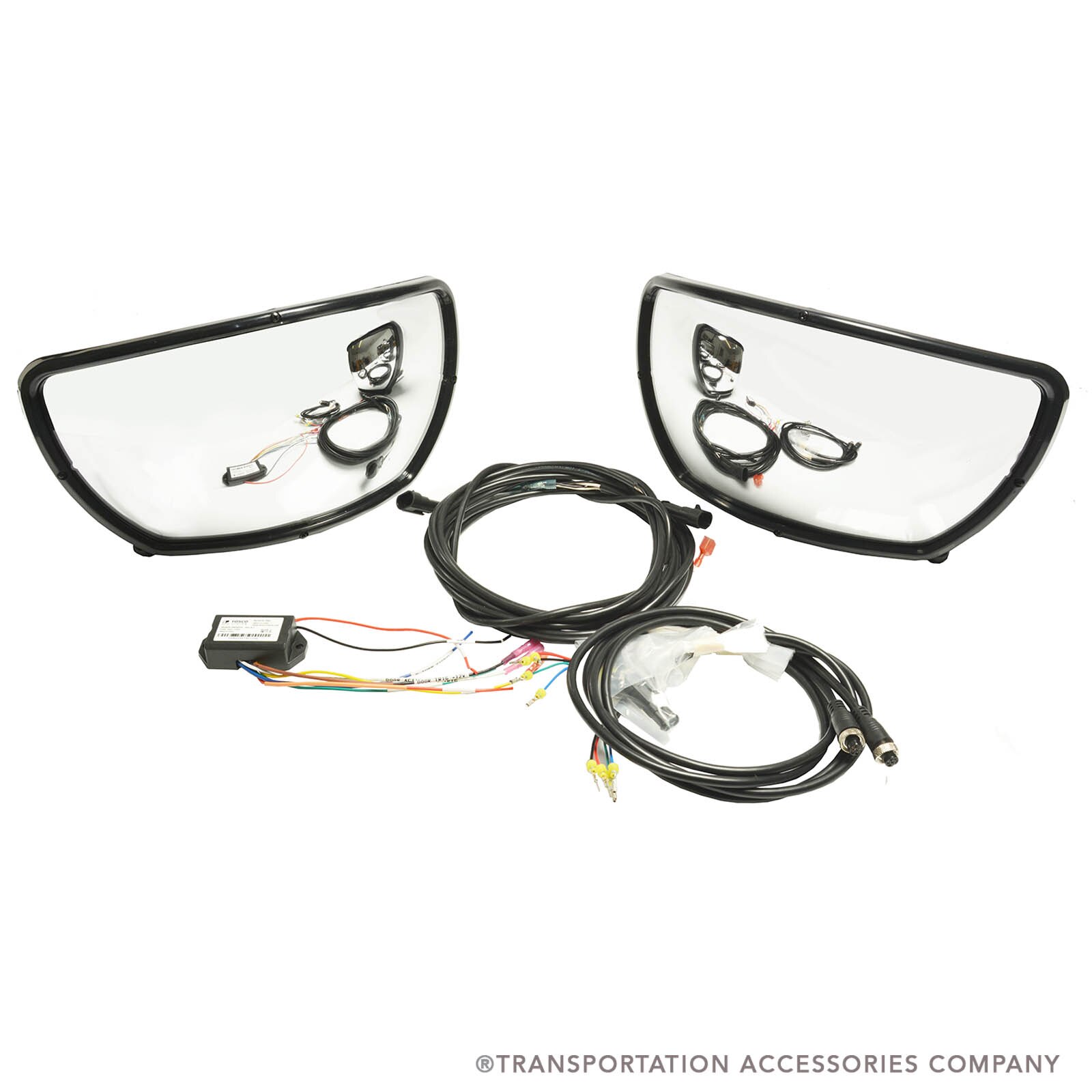 KIT380LEDH Rosco Lighted High Definition Cross View Mirror Kit for IC