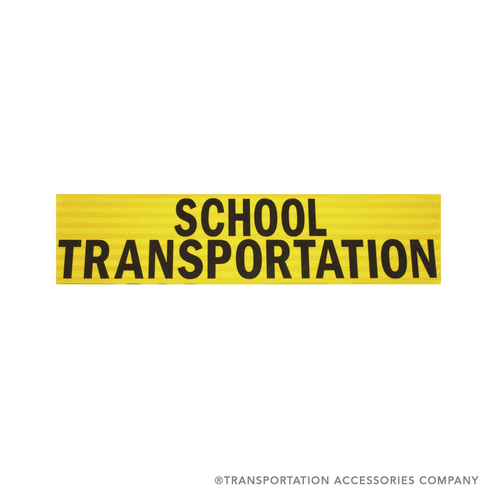 ORS-DECAL Yellow Reflective School Transportation Roof Sign Decal