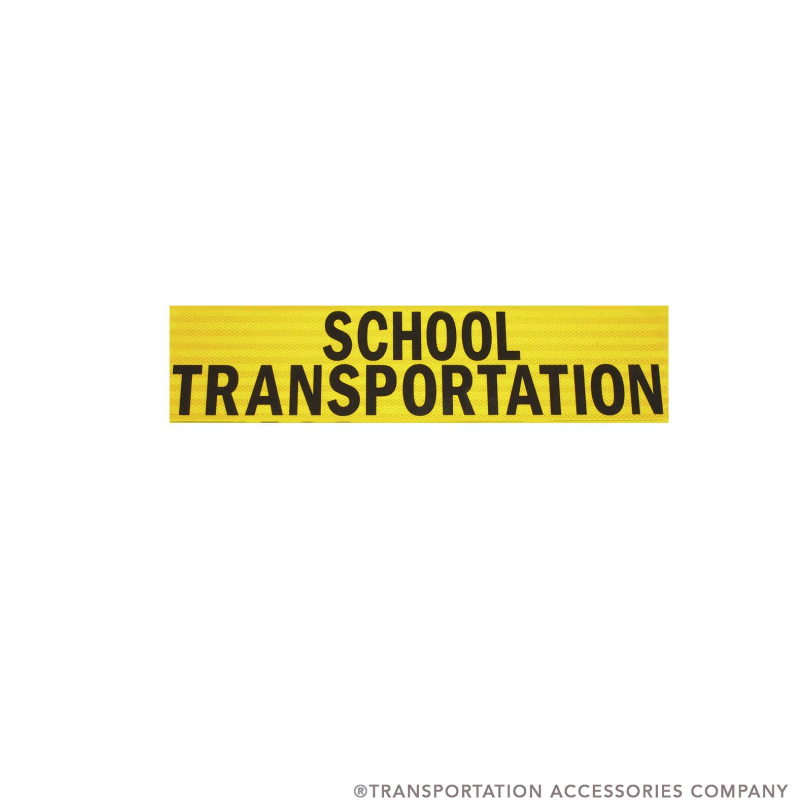 ORS-MINI DECAL Yellow Reflective Mini School Transportation Roof Sign Decal