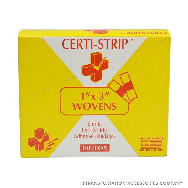 R523-568 1" X 3" Adhesive Fabric Bandages (100/Box)