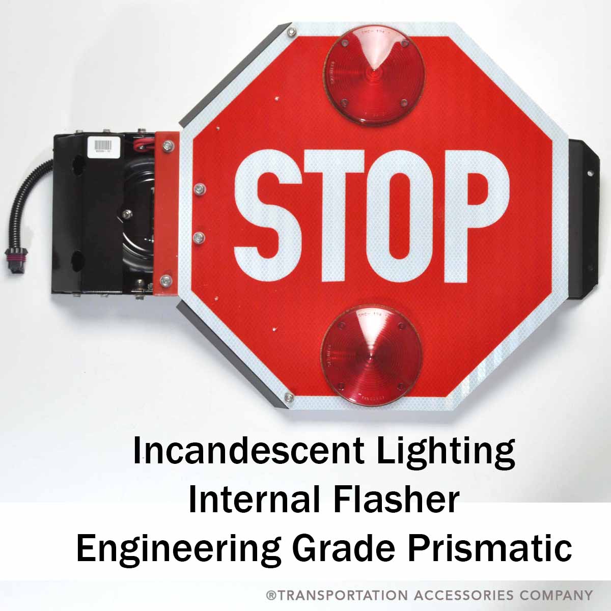 S2500-1C Air Stop Arm w/Internal Flasher