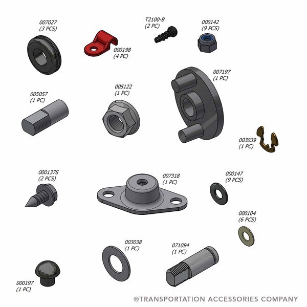 S7190K SMI Hardware Kit for Stop & Cross Arms