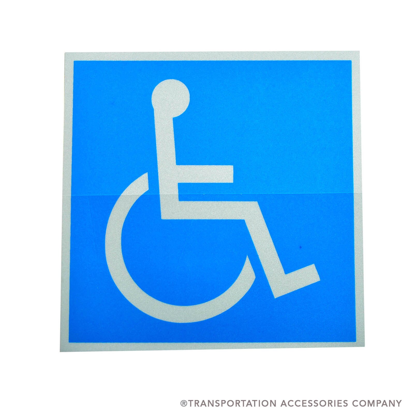 SB-39 Reflective Handicap Decal 4" X 4"
