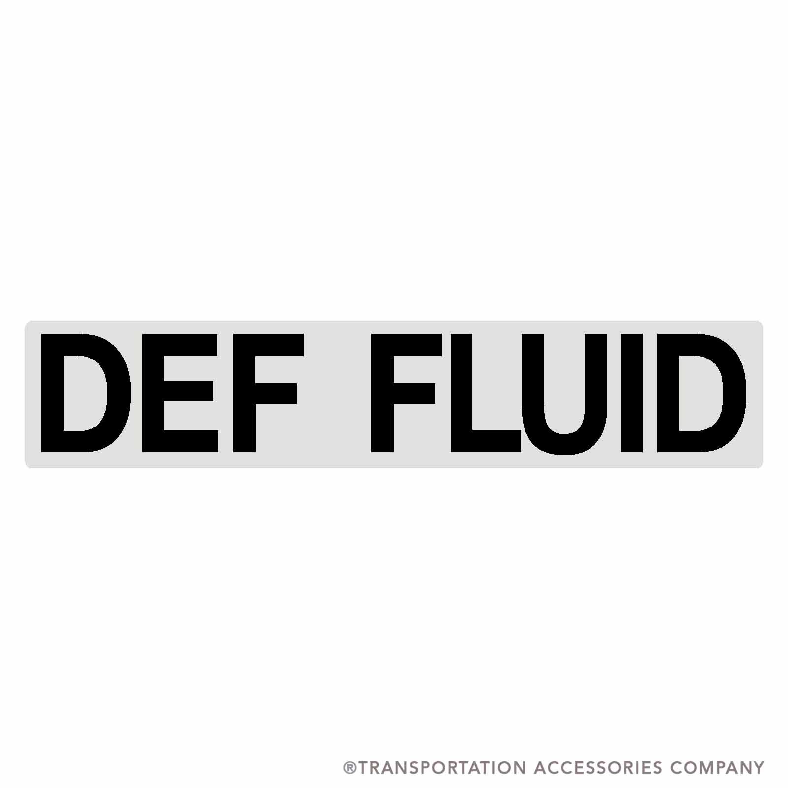 TS-25 DEF FLUID DECAL
