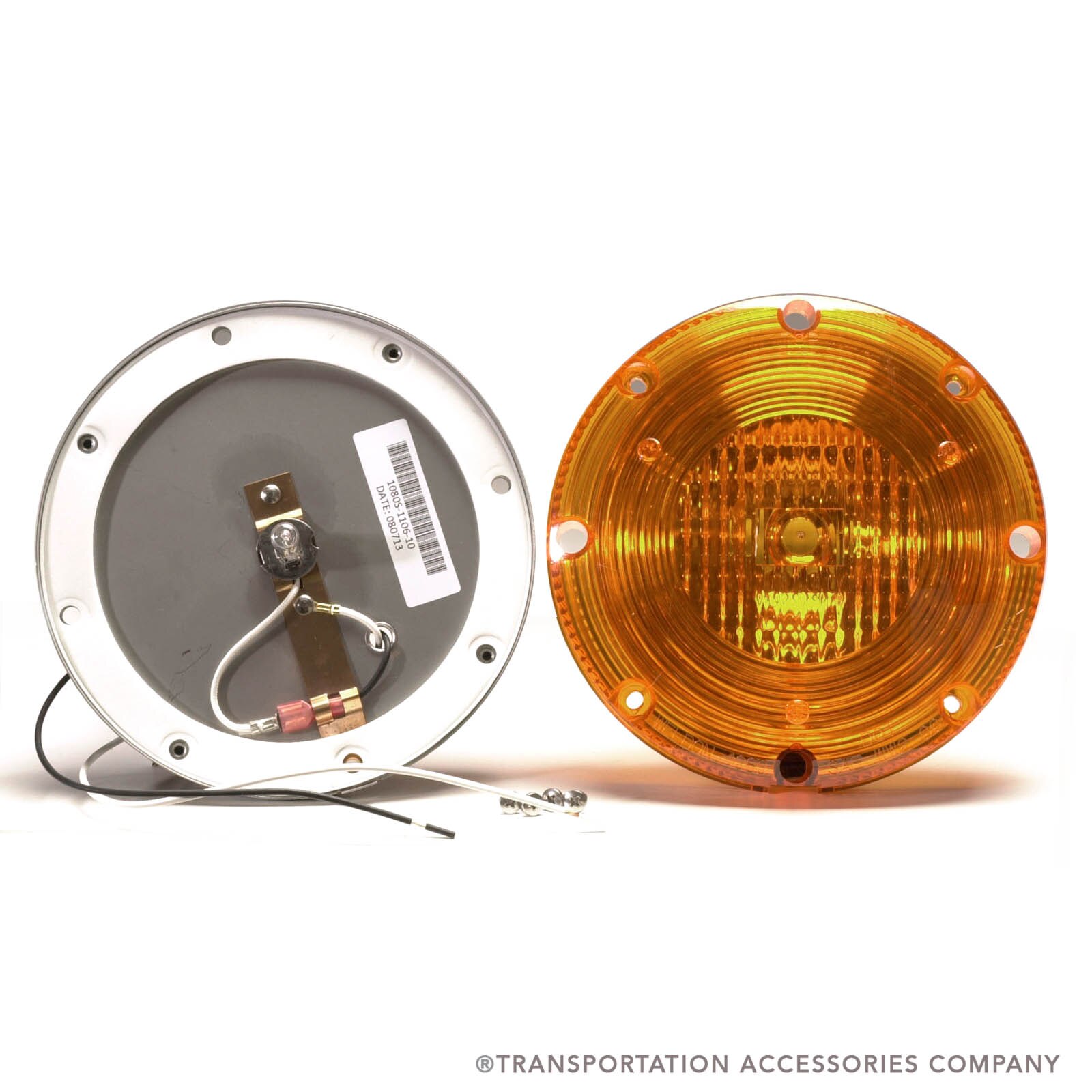 W1080A-2SS Weldon Amber Warning Lamp - 2-Wire Stainless