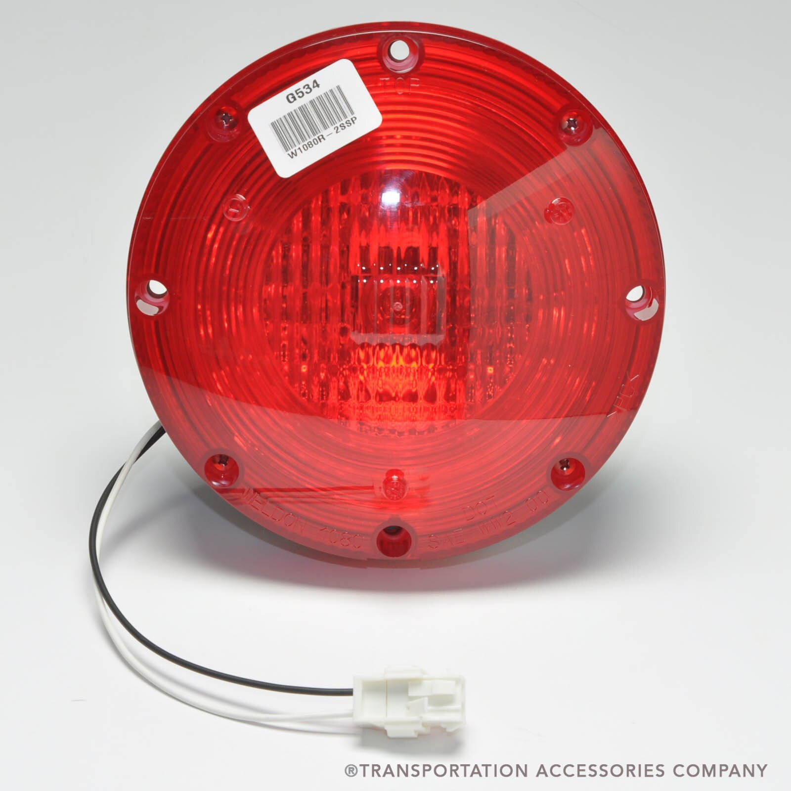 W1080R-2SSP Red Overhead Warning Lamp w/ IC Connector