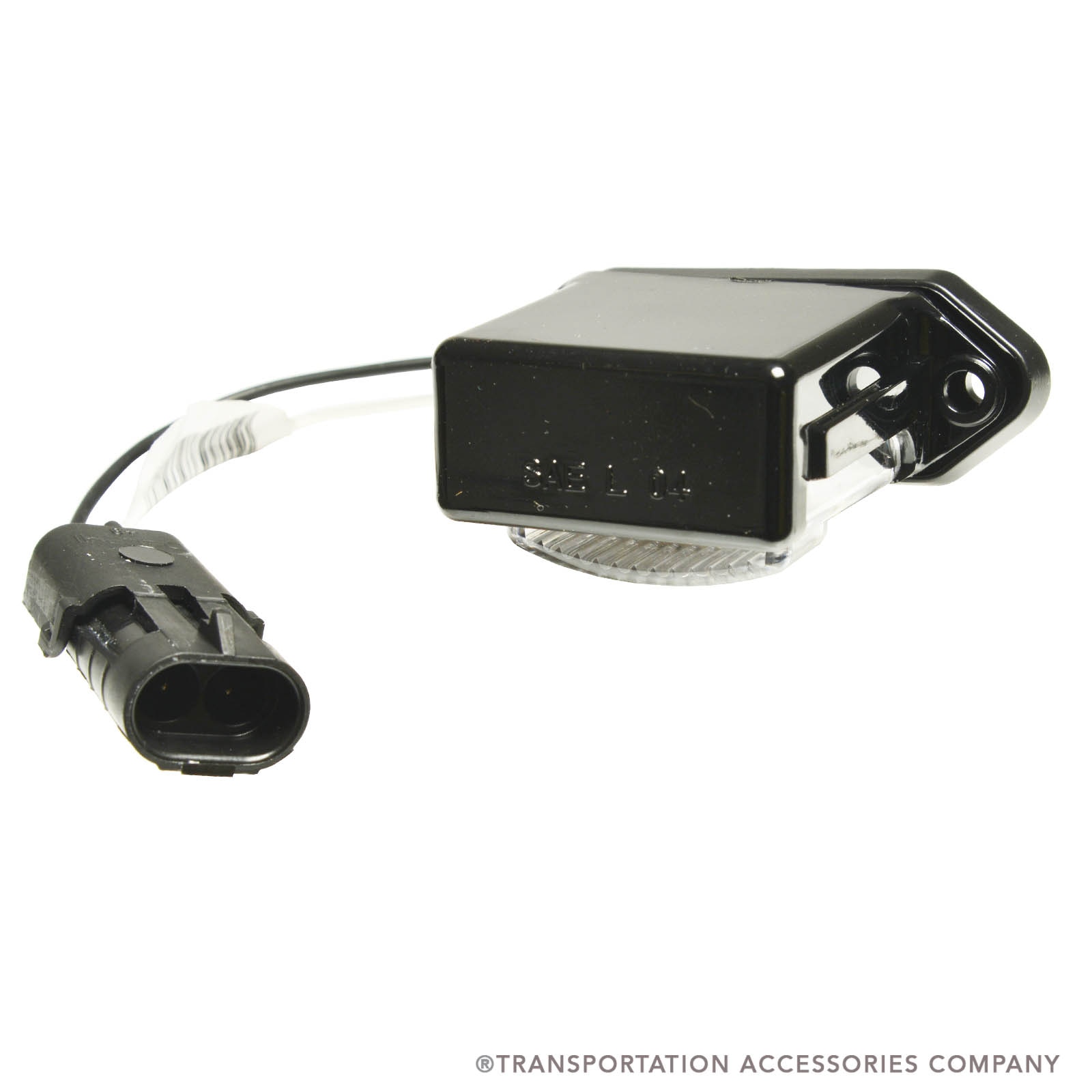 W8102-BB Weldon License Light w/Blue Bird Plug- Black ABS Body