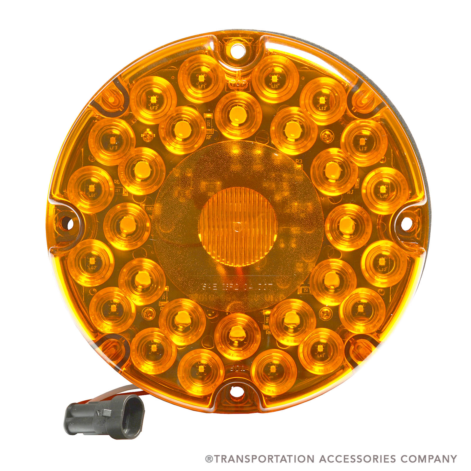 XP-7LEDA-IC 7" Amber LED Turn Lamp with IC Plug
